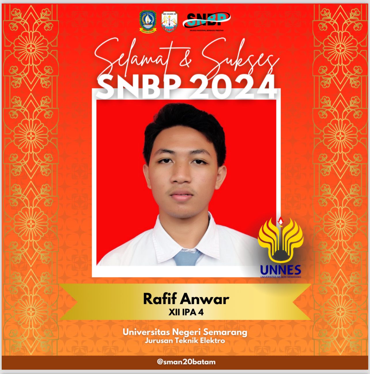 SISWA/I SMAN 20 BATAM YANG BERHASIL LULUS SNBP TAHUN 2024 – SMAN 20 ...